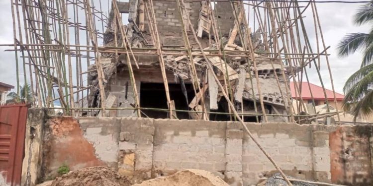 Two-Storey Building Collapses in Delta State, Workers Trapped