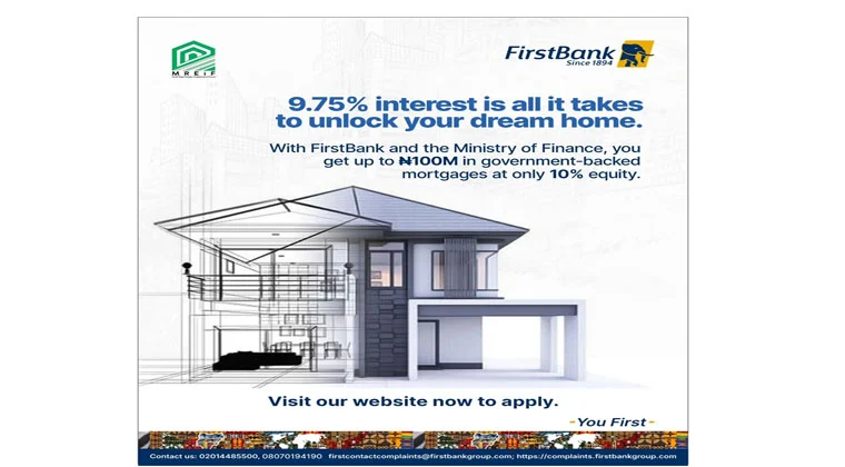 First Bank, Federal Ministry of Finance Expand Access to Home Ownership ...